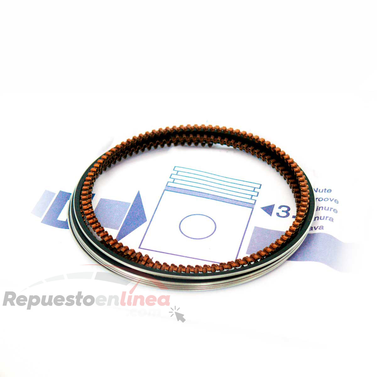 Anillos de Spark 1.0L Estandar 010 020 030 GM ORIGINAL ...