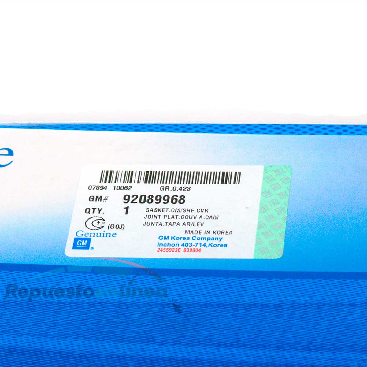 Juego de Empaques Corsa 1.6 ORIGINAL GM - Repuestoenlinea.com